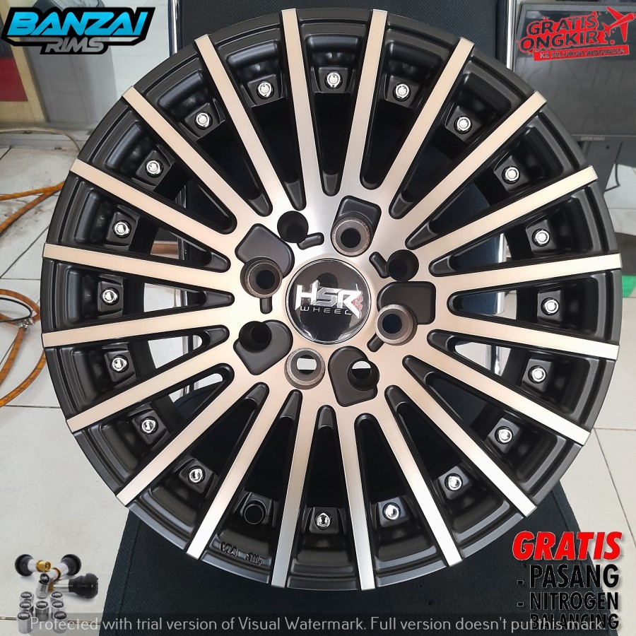 Jual Velg Racing Ring 14 Model Jari Jari Untuk Mobil Wuling Air Ev Karimun Ayla dll Pelek Hsr ...