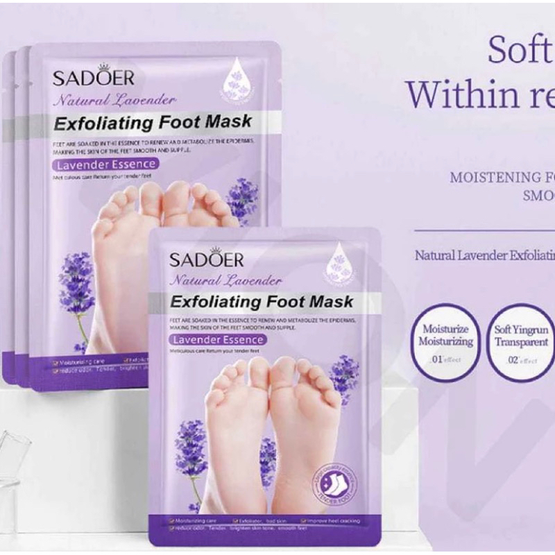 Jual SADOER EFERO FOOT MASK masker kaki FOOT PEELING exfoliating foot ...