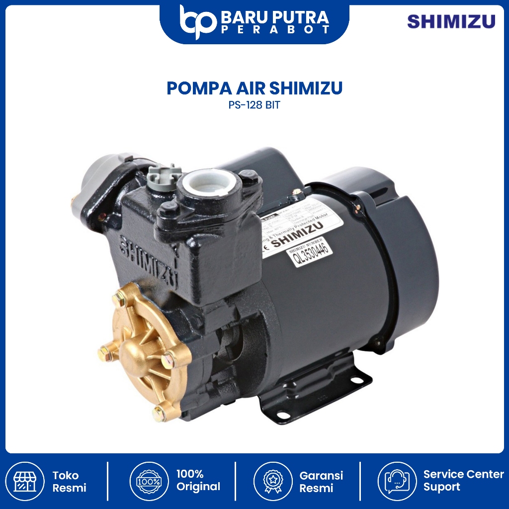 Jual SHIMIZU PS-128 BIT | PS 128 BIT Mesin Pompa Air Listrik Sumur Dangkal 125 Watt Original ...