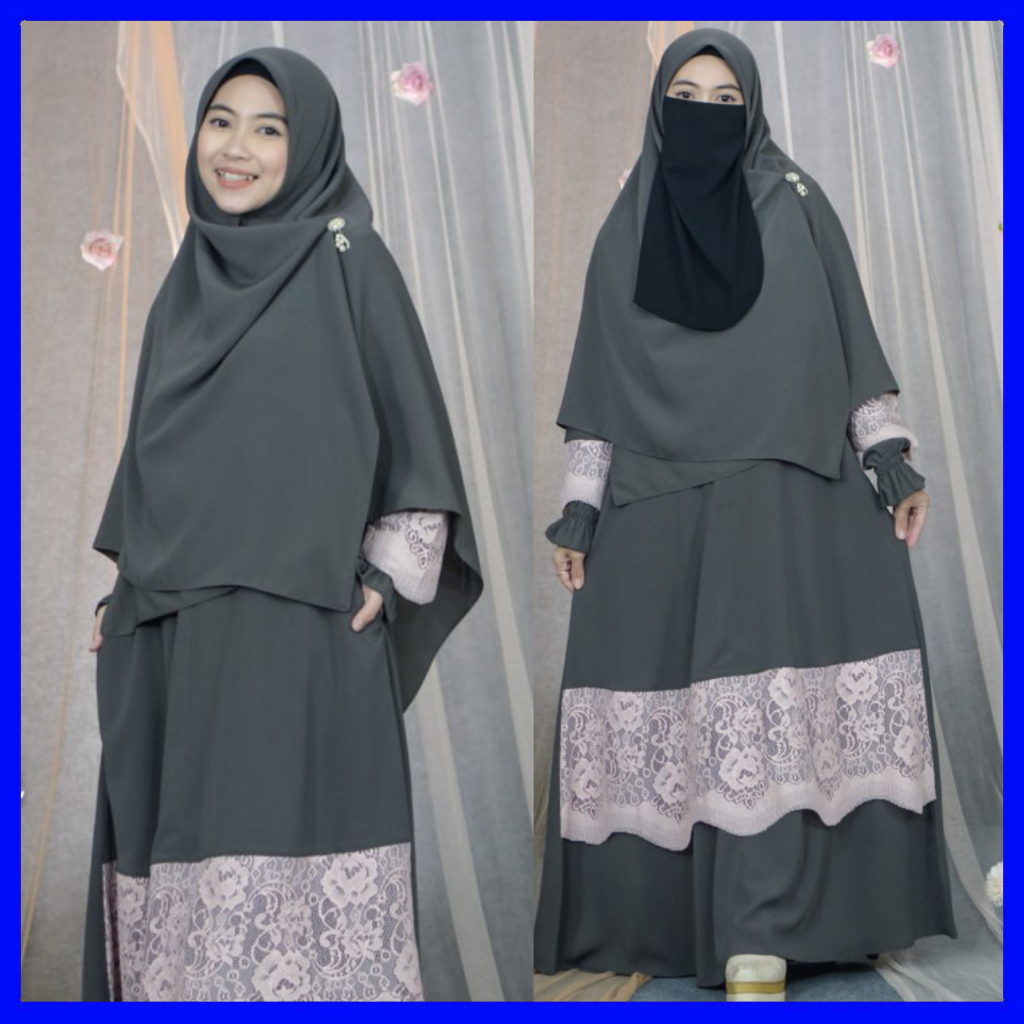 Jual Gamis Dress Cantik Untuk Acara Spesial / Gamis Wolfis Brookat ...