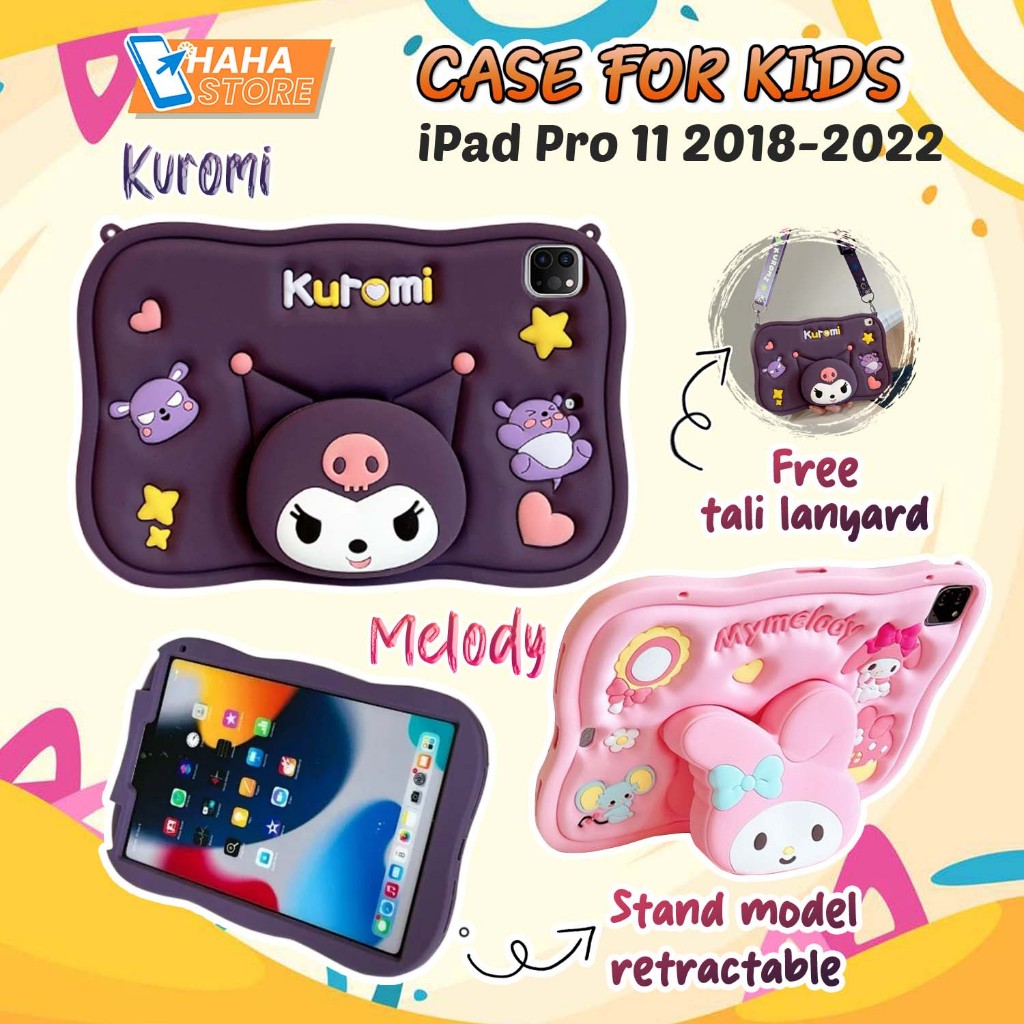 Jual Case Lucu for iPad Pro 11 2022 2021 2020 2018 Retractable Stand ...