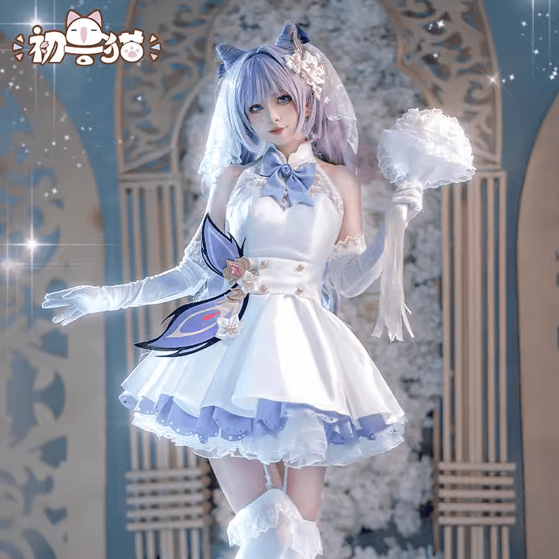 Jual ( READY STOK ) PROMO KAKACAT Costume Set Keqing Wedding Dress ...