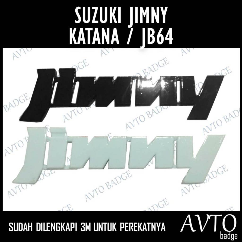 Jual Emblem, Tulisan, Sticker, Logo Suzuki Jimny JB64, Jimny Katana ...