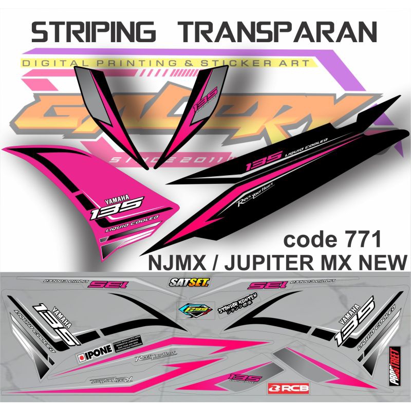 Jual striping transparan new Jupiter MX(NJMX) | Shopee Indonesia