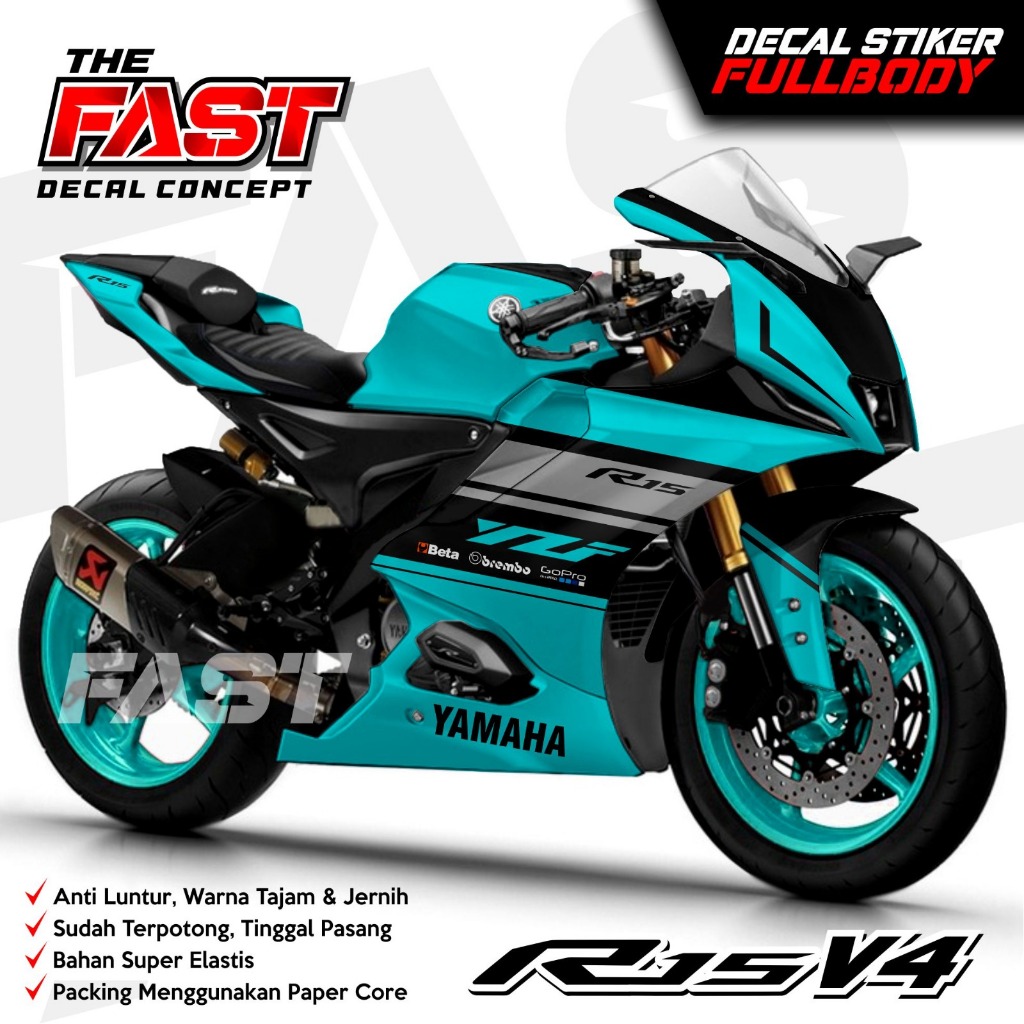 Jual Produk Terbaru Stiker Moroe Yamaha R15 V4 // Decal Stiker R15 V4 ...