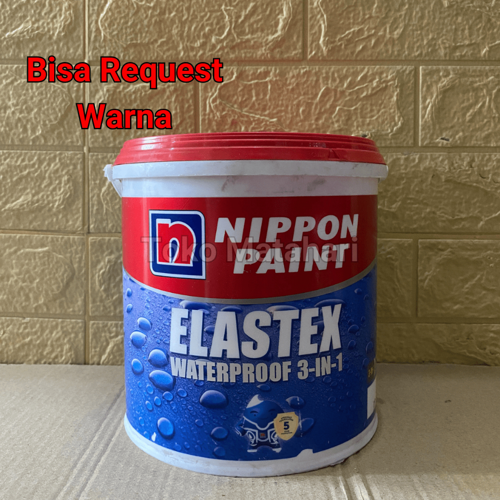 Jual Cat Tembok Nippon Paint Elastex Waterproof 4 kg | Shopee Indonesia