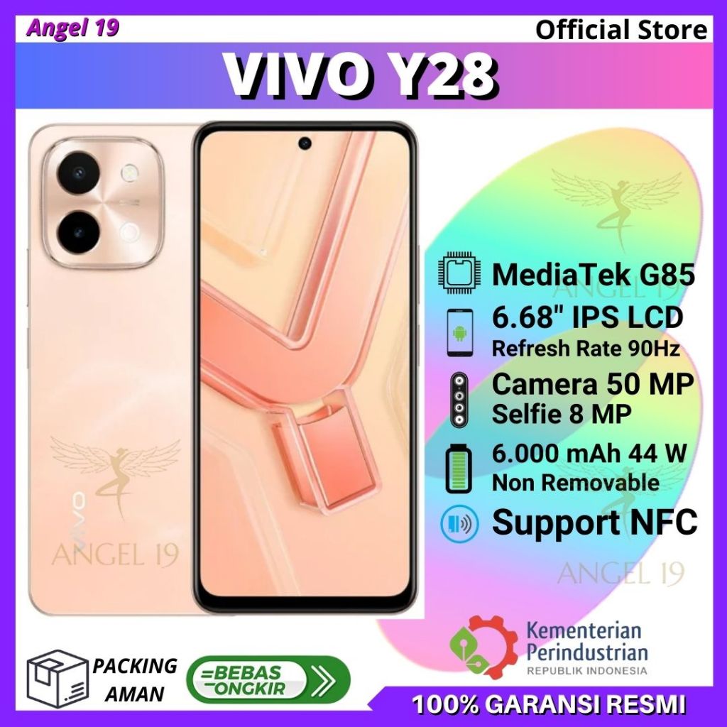 Jual VIVO Y28 8/256 GB - VIVO Y28 8/128 GB - VIVO Y28 6/128 GB GARANSI RESMI | Shopee Indonesia