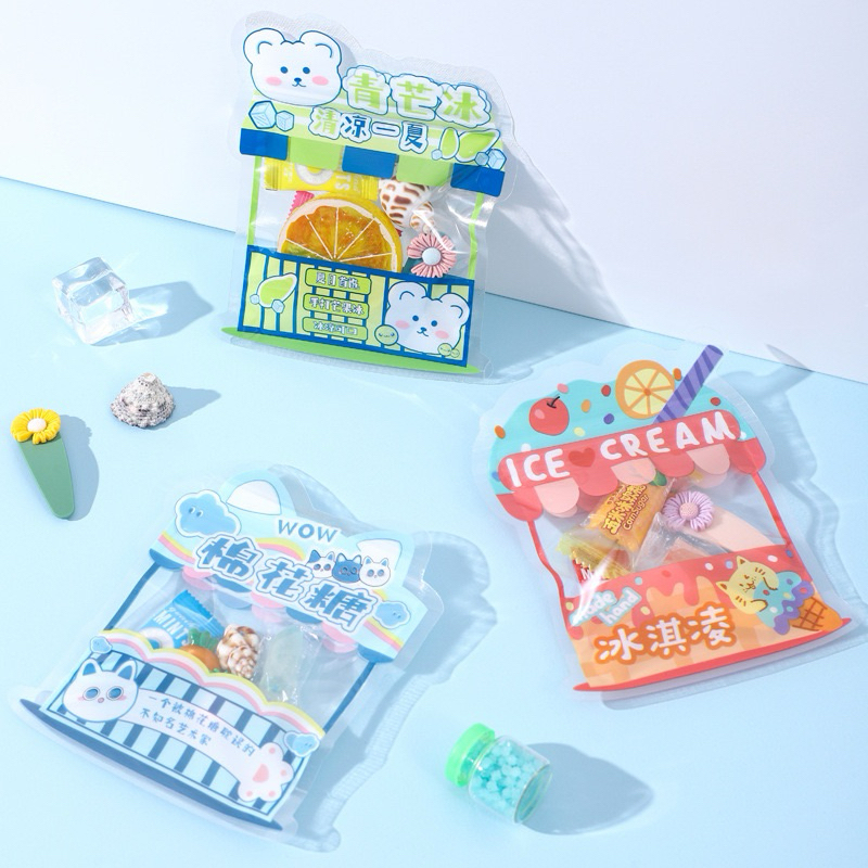 Jual DELUNASHOP PLASTIK ZIPPER AESTHETIC 13x13 KEMASAN PERMEN COOKIES ...