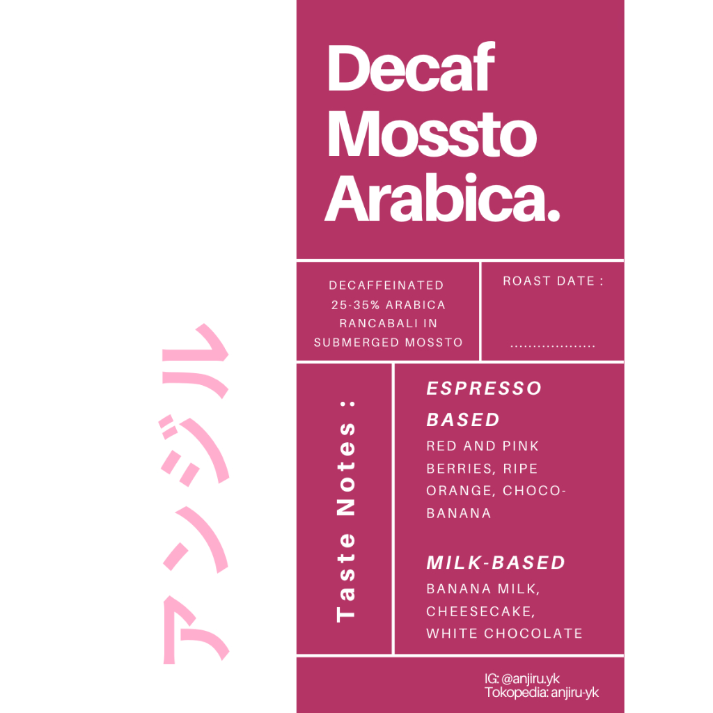 Jual Kopi Decaf Arabica Submerged Mossto Single Origin Espresso Roast ...