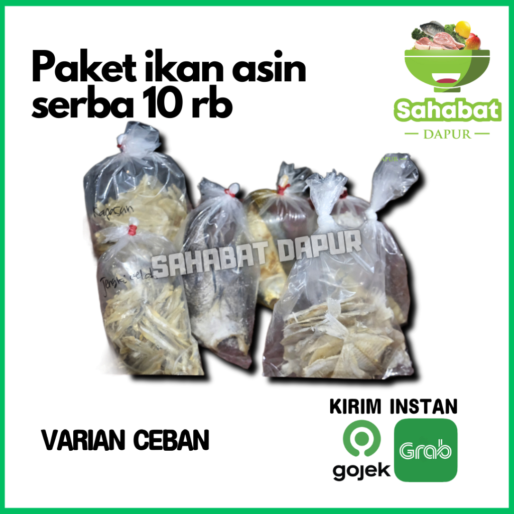 Jual Paket Ikan Asin SerBu (Serba Sepuluh ribu) - SAHABATdapur | Shopee ...