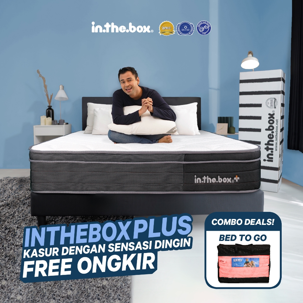 Jual [PROMO] Kasur INTHEBOX PLUS (Plush Top) | GRATIS Kasur Bed To Go + Bantal | Ukuran Kasur ...