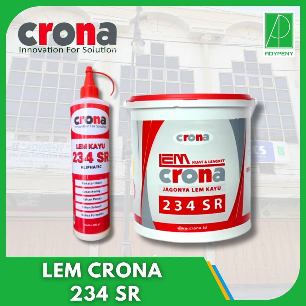 Jual Lem Kayu Crona Aliphatic Alifatik 234 SR 600gr & 4kg | Shopee Indonesia