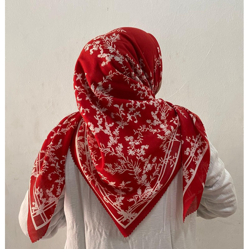 Jual HIJAB MOTIF MERAH PUTIH HIJAB VOAL MERAH PREMIUM HIJAB KEMERDEKAAN ...