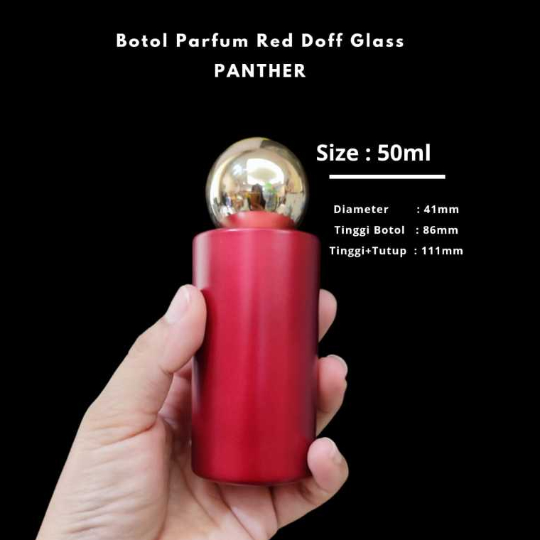 Jual Botol parfum Kaca Red Doff 50ml Botol Kosong Botol Minyak Wangi ...