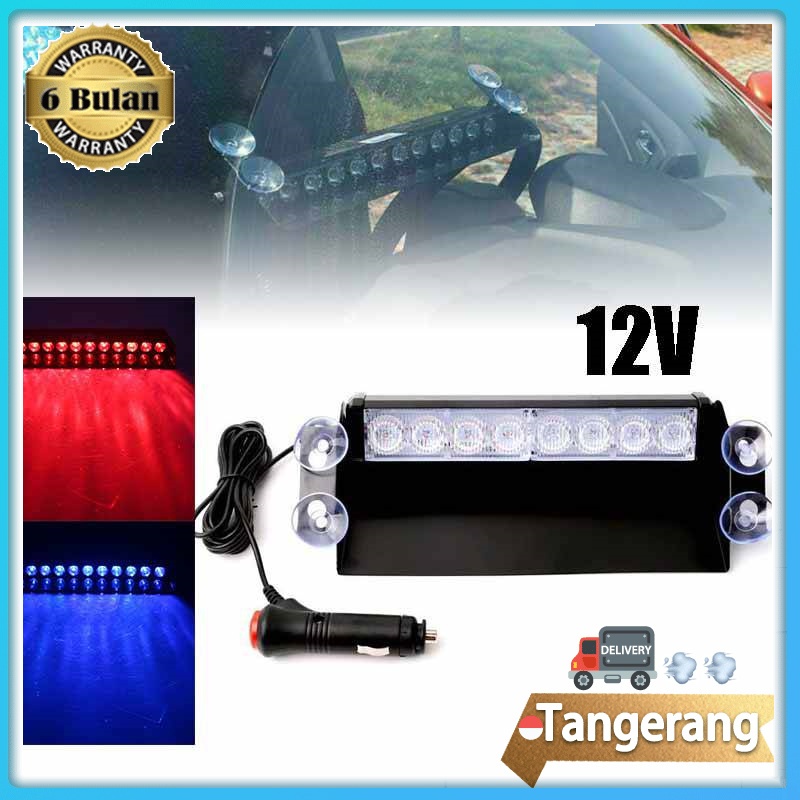 Jual Lampu LED Strobe Kedip Mobil 12LED DC12V Dashboard Flash Light ...