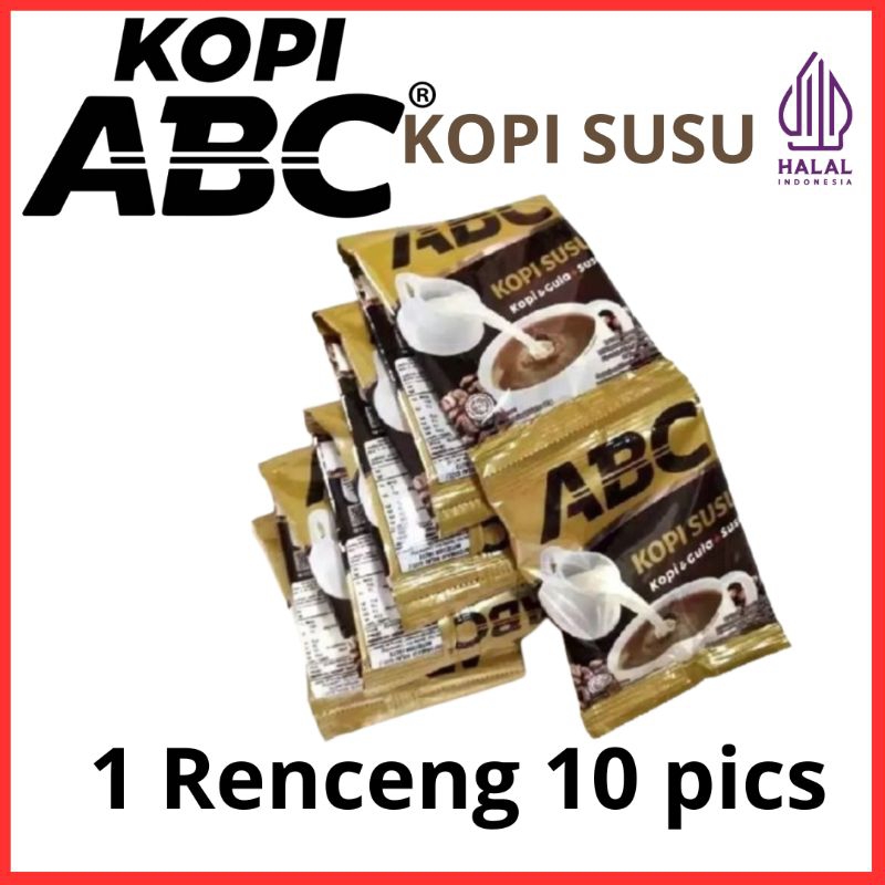 Jual KOPI ABC SUSU KOPI SUSU ABC 1 RENCENG 10 SACHET | Shopee Indonesia