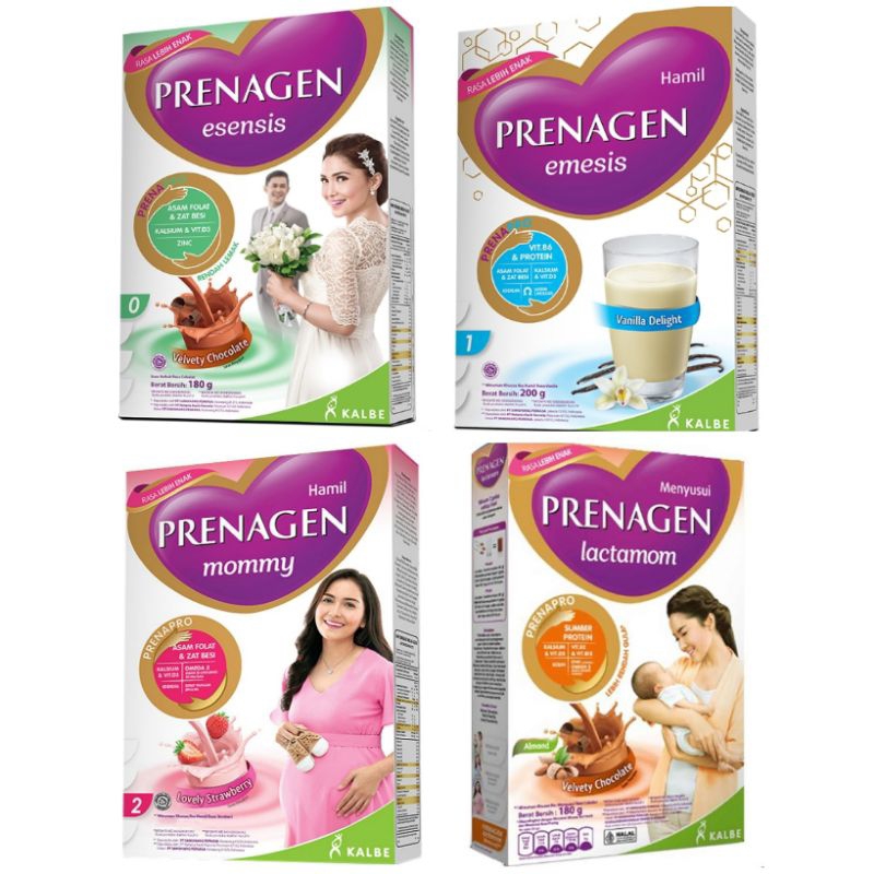 Jual (180g) PRENAGEN Esensis Emesis Mommy Lactamom Susu Masa awal ...