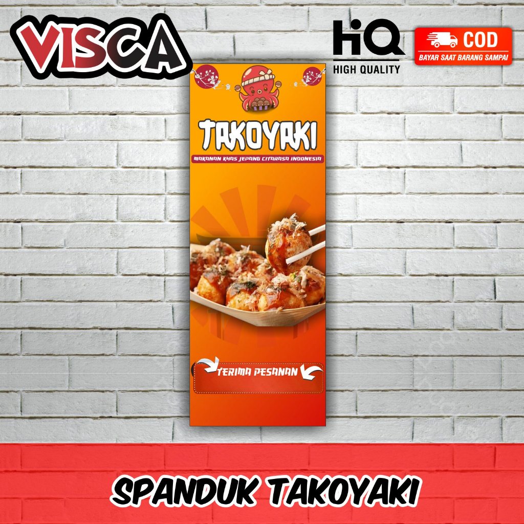 Jual Paket Lengkap Spanduk X Banner Sudah Pakai Tiang Takoyaki | Shopee ...