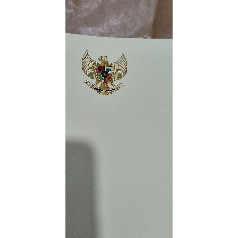 Jual kop surat logo garuda color foil emboss concorde | Shopee Indonesia