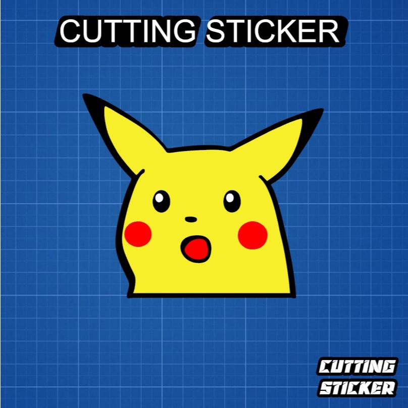 Jual Sticker Cutting PIKACHU POKEMON ukuran 6,5 cm - stiker motor ...