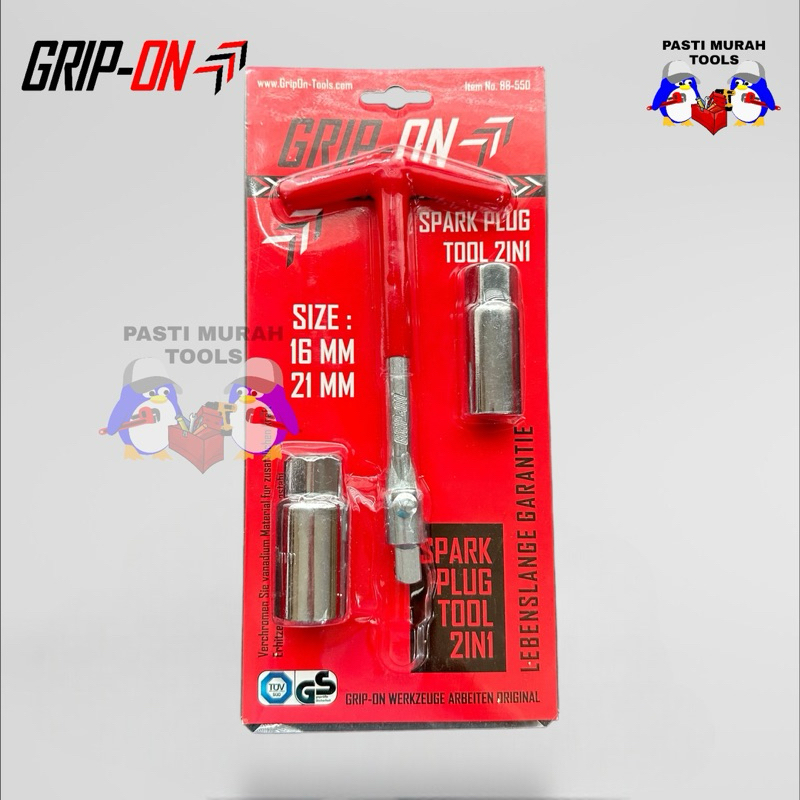 Jual Grip-On T Socket Spark Plug Flexible Tool 2in1 16MM & 21MM Kunci ...