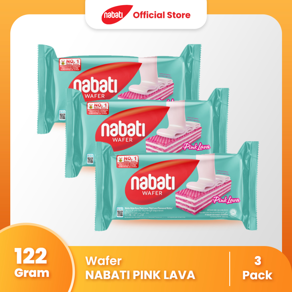 Jual [Bundle Pack Isi 3] Nabati Wafer Pink Lava 110g | Shopee Indonesia