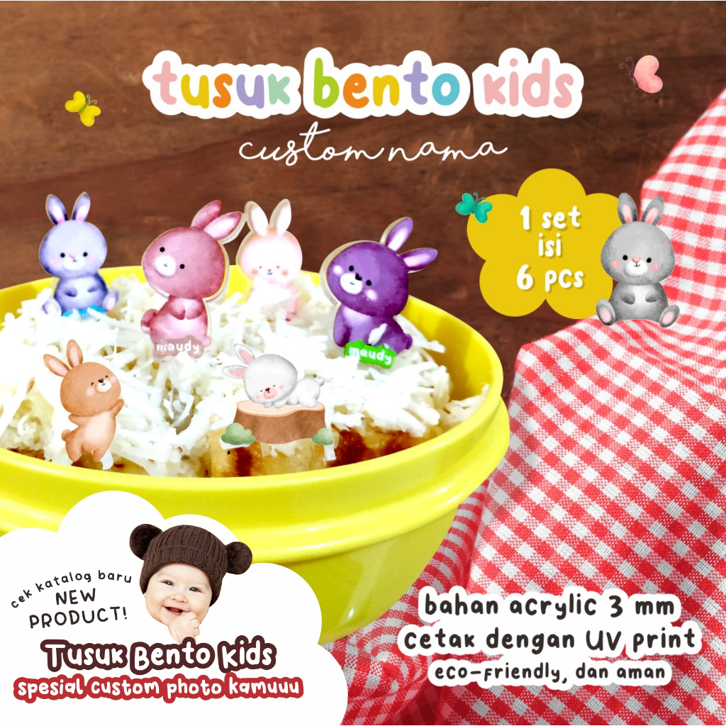 Jual tusuk bento custom | Shopee Indonesia