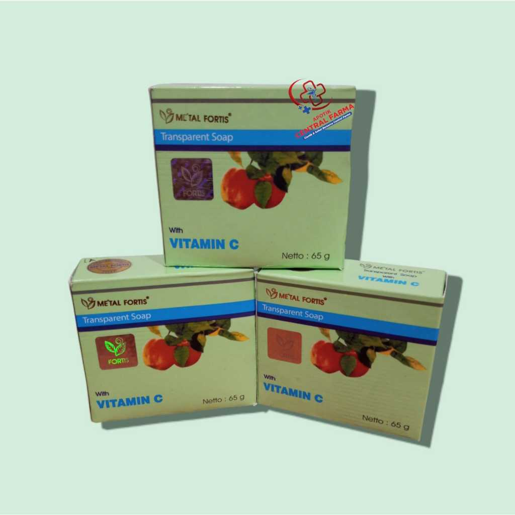Jual METAL FORTIS TRANSPARENT SOAP WITH VITAMIN C | Shopee Indonesia