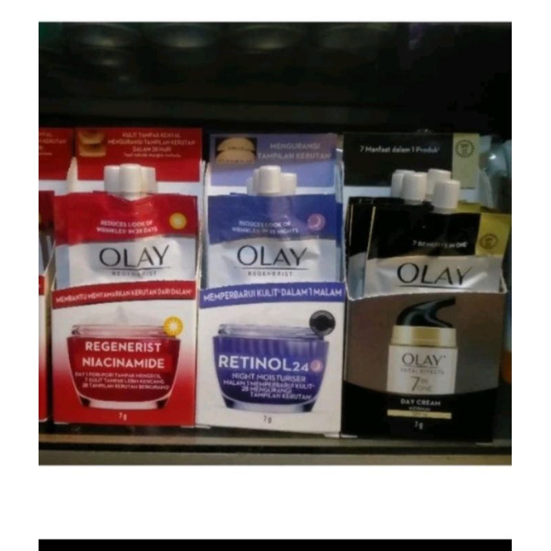 Jual Olay sachet 7ml total effect, Re,Retinol | Shopee Indonesia