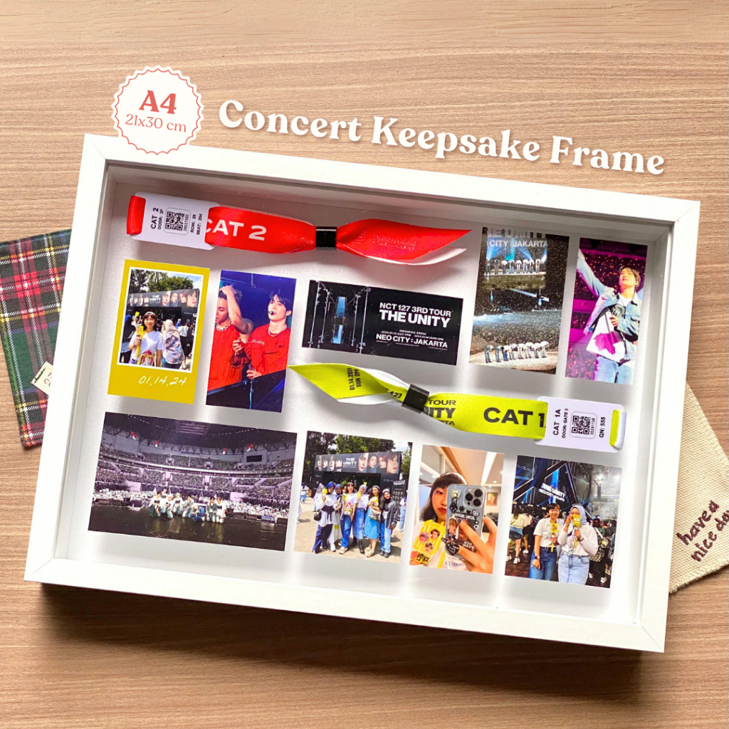 Jual [A4 Concert Keepsake Frame] Custom Frame Kenang-kenangan Konser ...