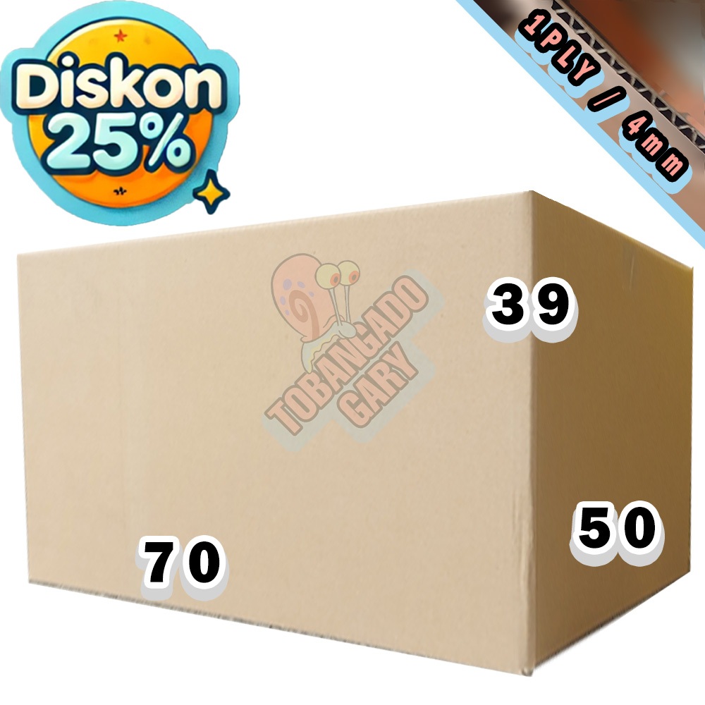 Jual Kardus Karton Box Besar 70x50x39 CM Dus Packing Pindahan Tebal ...