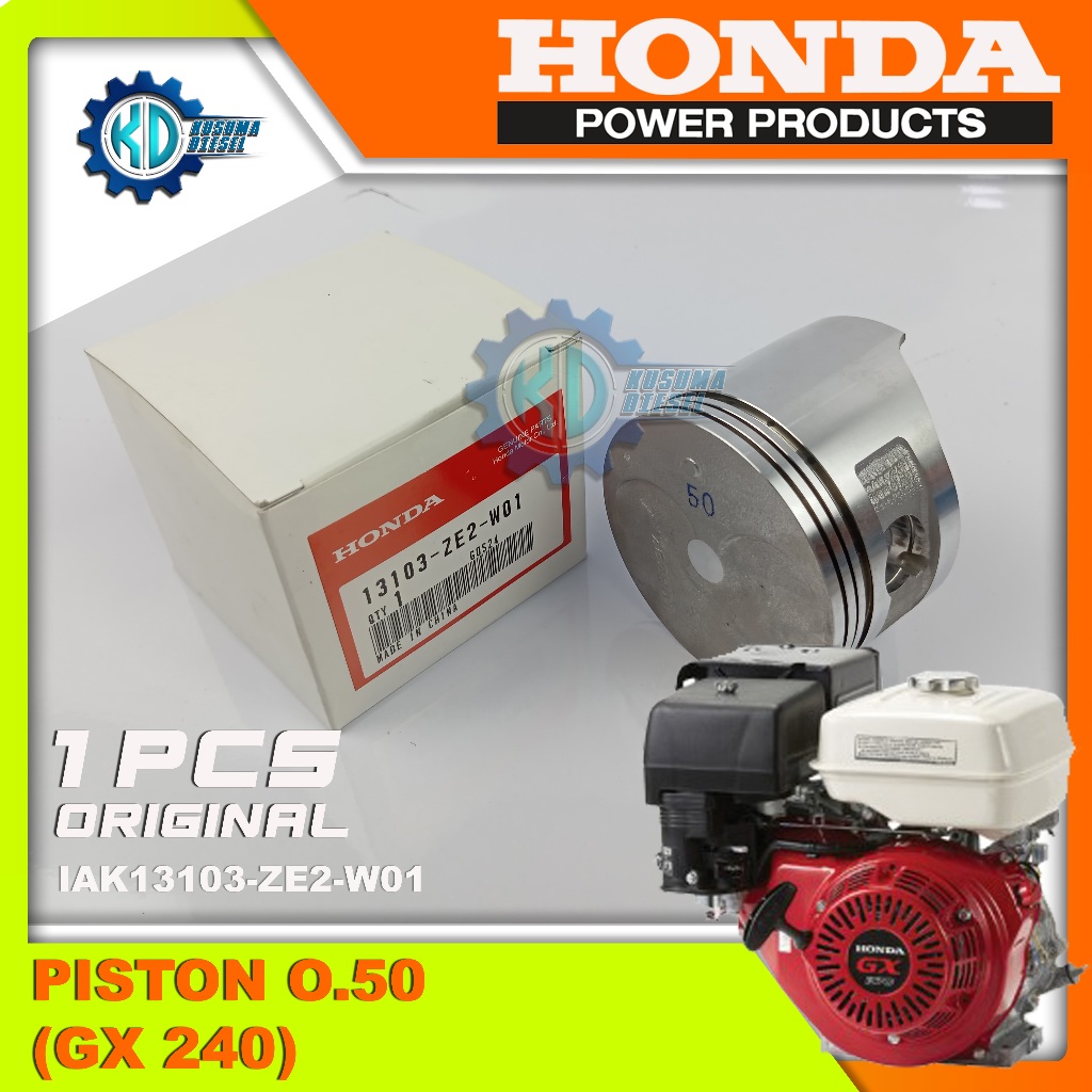 Jual PISTON 0.50 GX 240 HONDA - OVERSIZE 50 - SEKER - SEHER - SPAREPART HONDA GX - ENGINE- MESIN ...