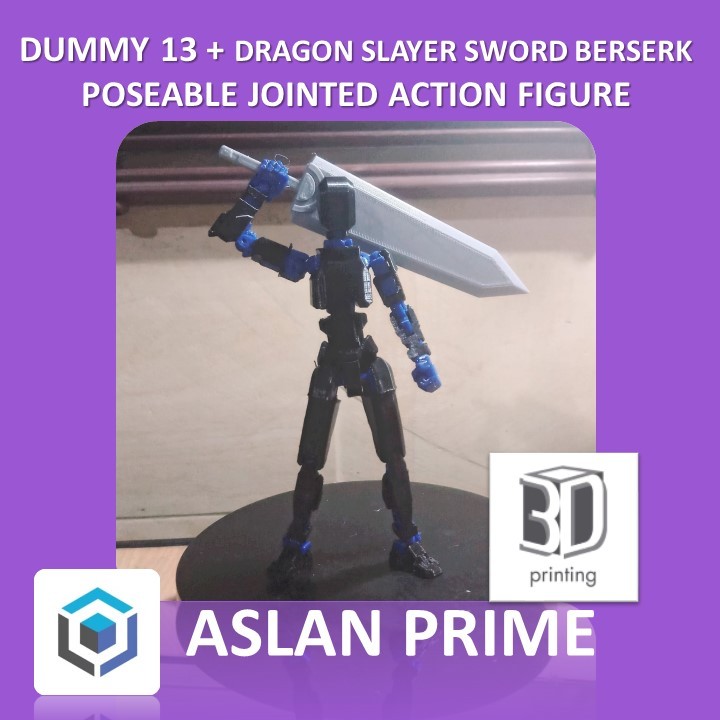 Jual DUMMY 13 TITAN 13 T13 + DRAGON SLAYER SWORD BERSERK JOINTED ...