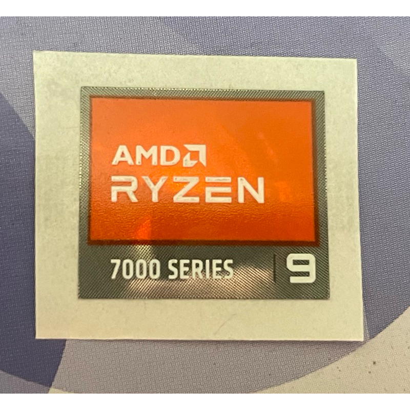 Jual Sticker stiker logo AMD Ryzen 9 7000 Series red gen7 original ...