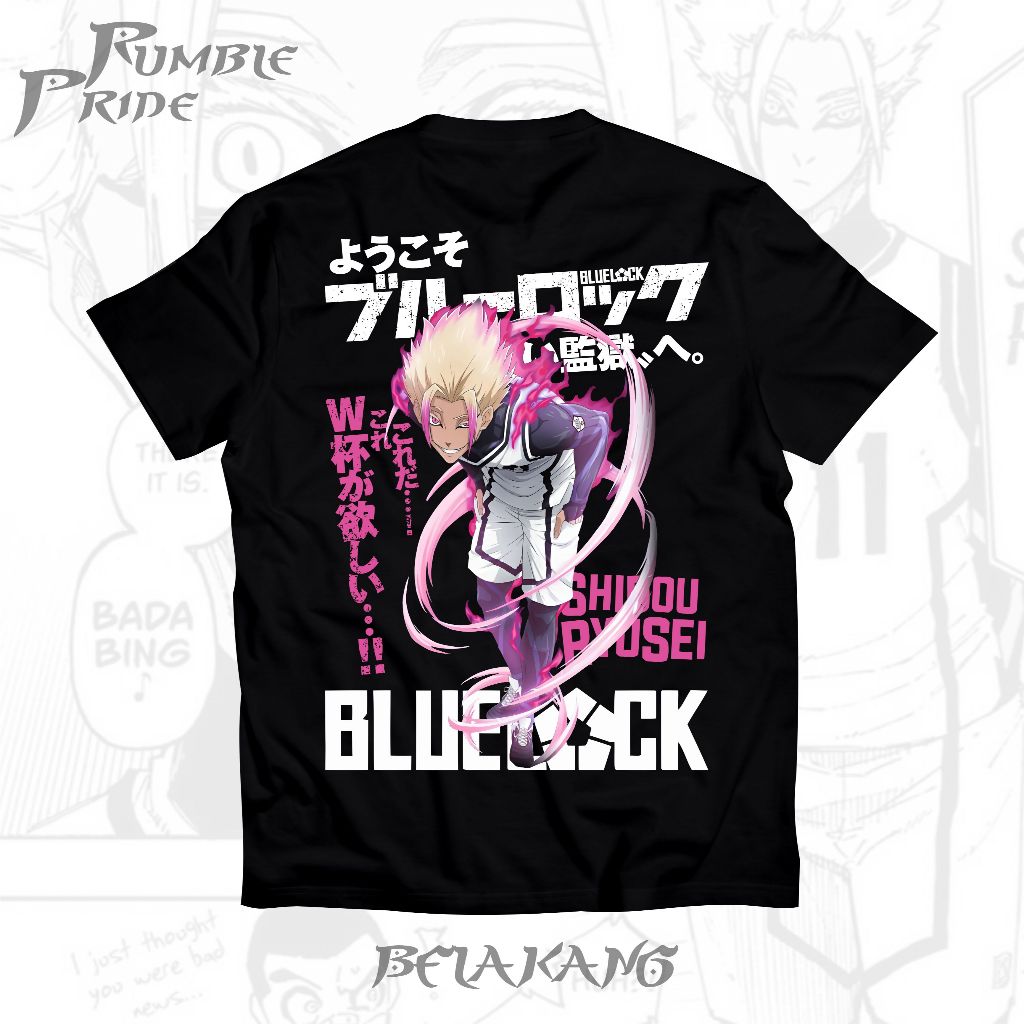 Jual Kaos Shidou Ryusei Blue Lock 0017 Baju Anime katun 24s Jepang T ...