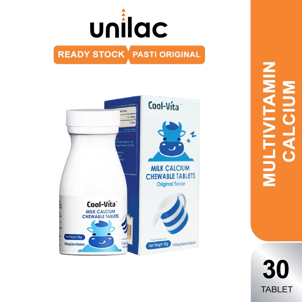 Jual CoolVita Peninggi Badan 30 Tablet | Coolvita Milk Calcium ...