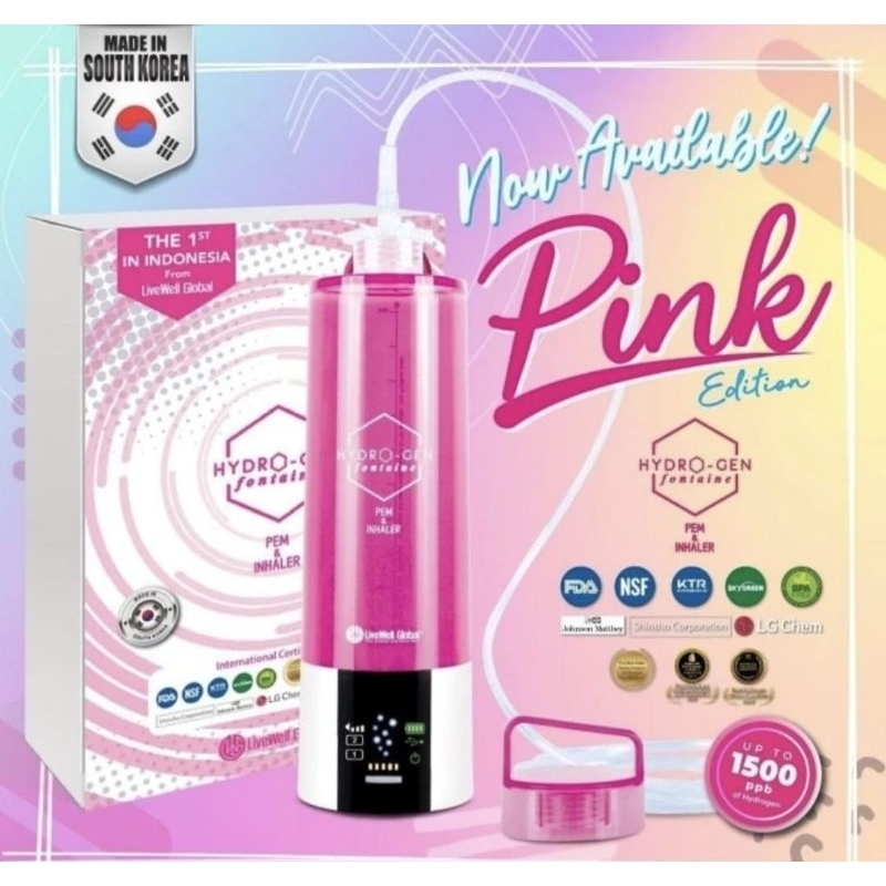 Jual Hydrogen Fontaine PEM & INHALER Pink Edition By LiveWell Global ...