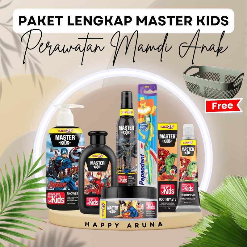 Jual MASTER KIDS Paket Mandi Anak Laki-Laki | Sabun Sampo Pasta Sikat ...