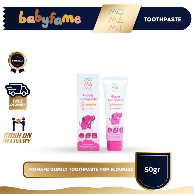 Jual MOMAMI GIGGLY TOOTHPASTE NON FLOURIDE | PASTA GIGI ANAK | Shopee ...