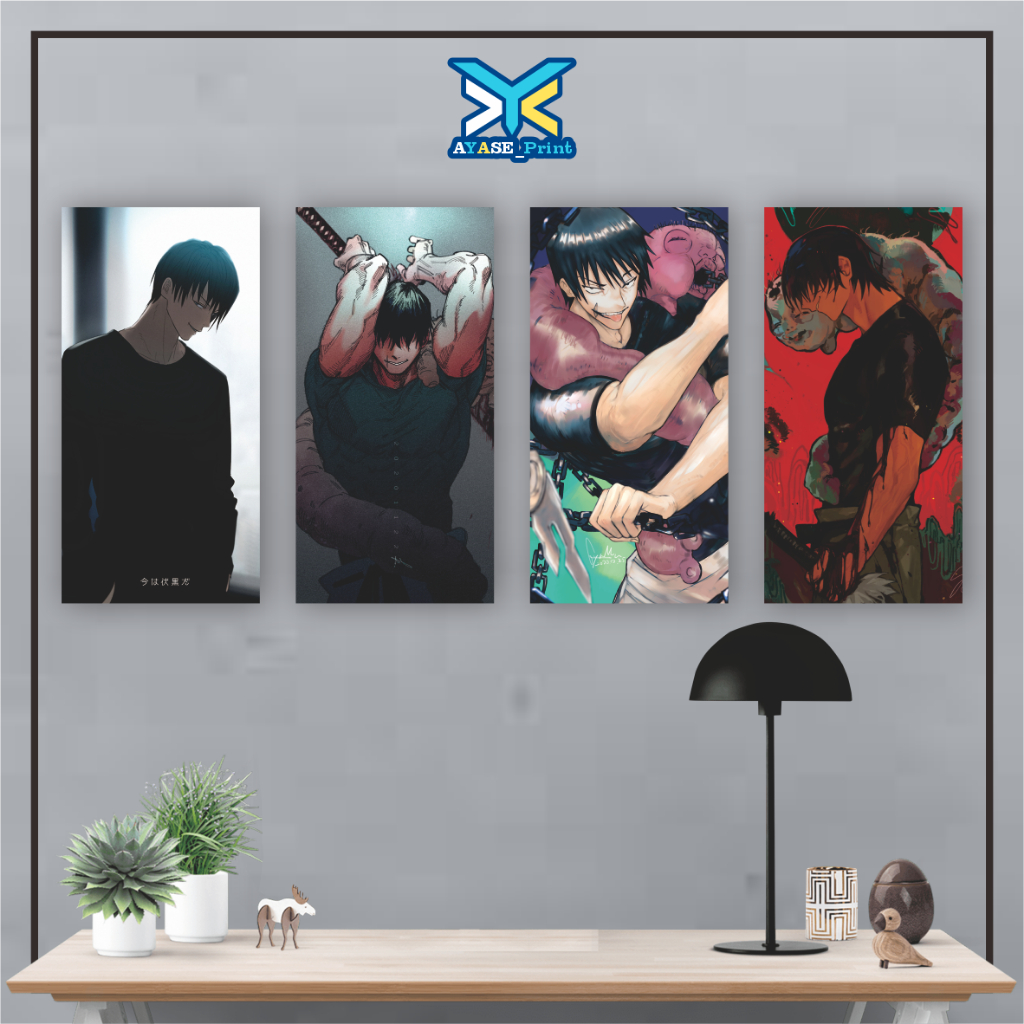 Jual Wall Decor TOJI FUSHIGURO JUJUTSU KAISEN Pajangan Poster Kayu ...