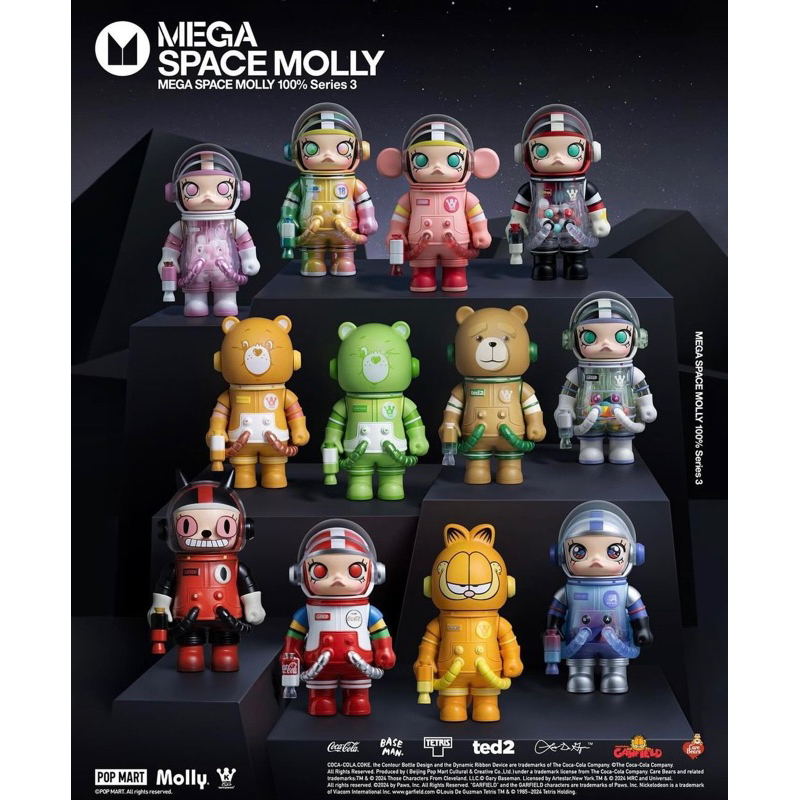 Jual POP MART Mega Space Molly 100% Series 3 (Molly V3) Figure Blind ...
