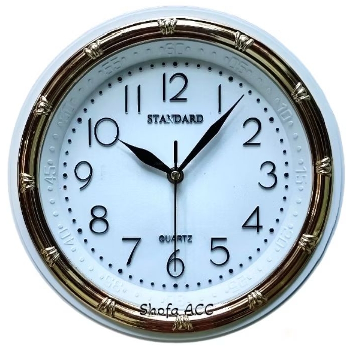 Jual Jam Dinding Standard Chrome Diameter 28 cm | Shopee Indonesia