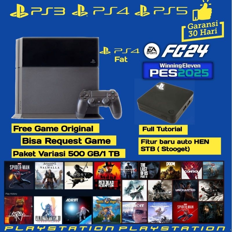 Jual PS4 FAT / SLIM / PRO HEN GAME PERMANEN TAPA BERLANGGANAN FULL GAME ...