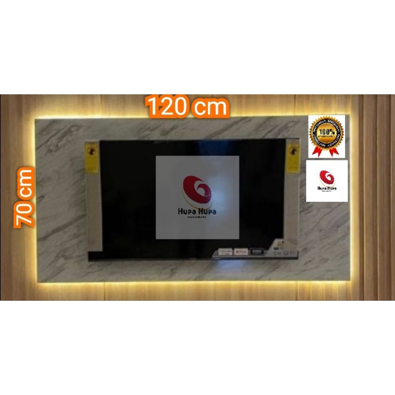 Jual Backdrop Tv LED lampu modern minimalis ( 120cm x 70cm ) | Shopee ...