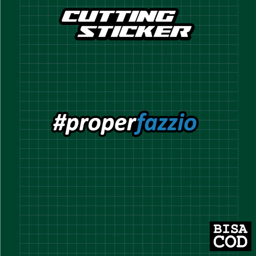 Jual Cutting Sticker Proper FAZZIO 10cm | Shopee Indonesia
