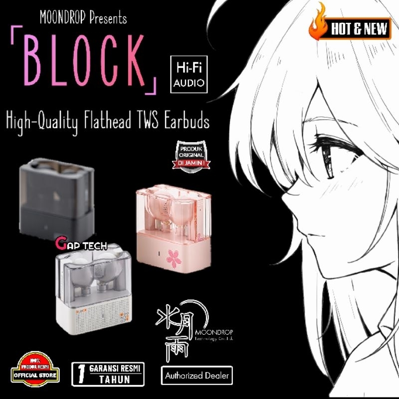 Jual Moondrop Block High Quality 13mm Bass-Enhanced Dynamic Driver ...