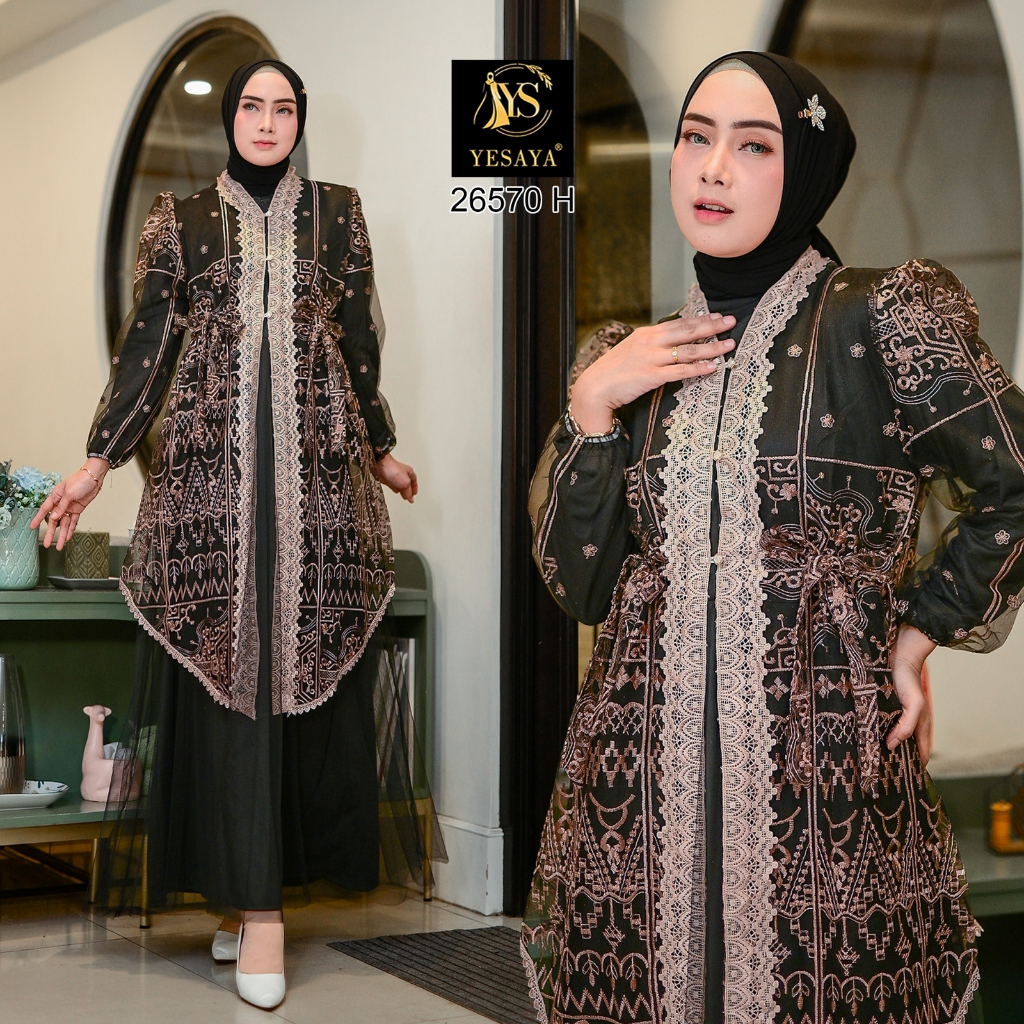 Jual YESAYA Setelan Inner Outer 2 In 1 26570 | Shopee Indonesia