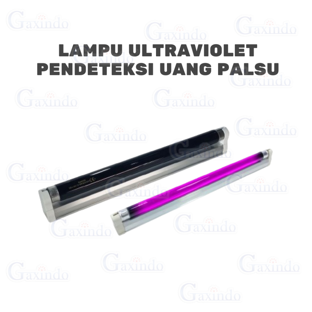 Jual LAMPU UV MONEY DETECTOR GAXINDO T8 SET ULTRAVIOLET 10 WATT MODEL L1251 ALAT PENDETEKSI UANG ...