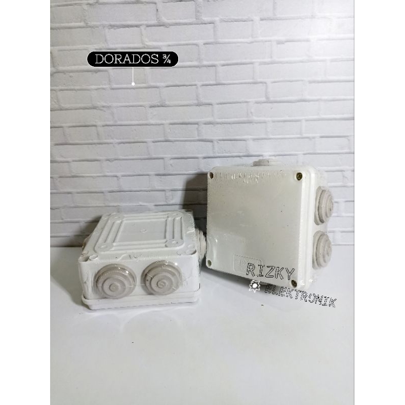 Jual Dorados 3/4 Putih Duradus Segi Kotak Junction Box 3/4" DEXTA ...
