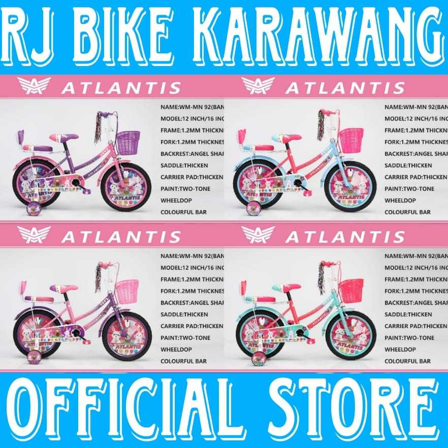 Jual SEPEDA ANAK MINI ATLANTIS 92 KELINCI DAN PONY SERENA 12 16 dan 18 ...